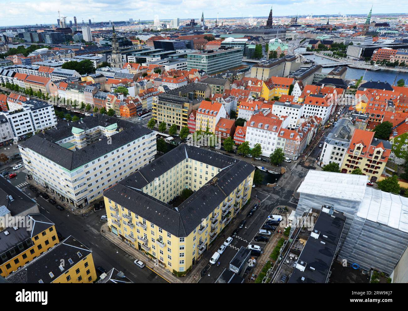 Views of residential neighborhoods in Freetown Christiania from the ...