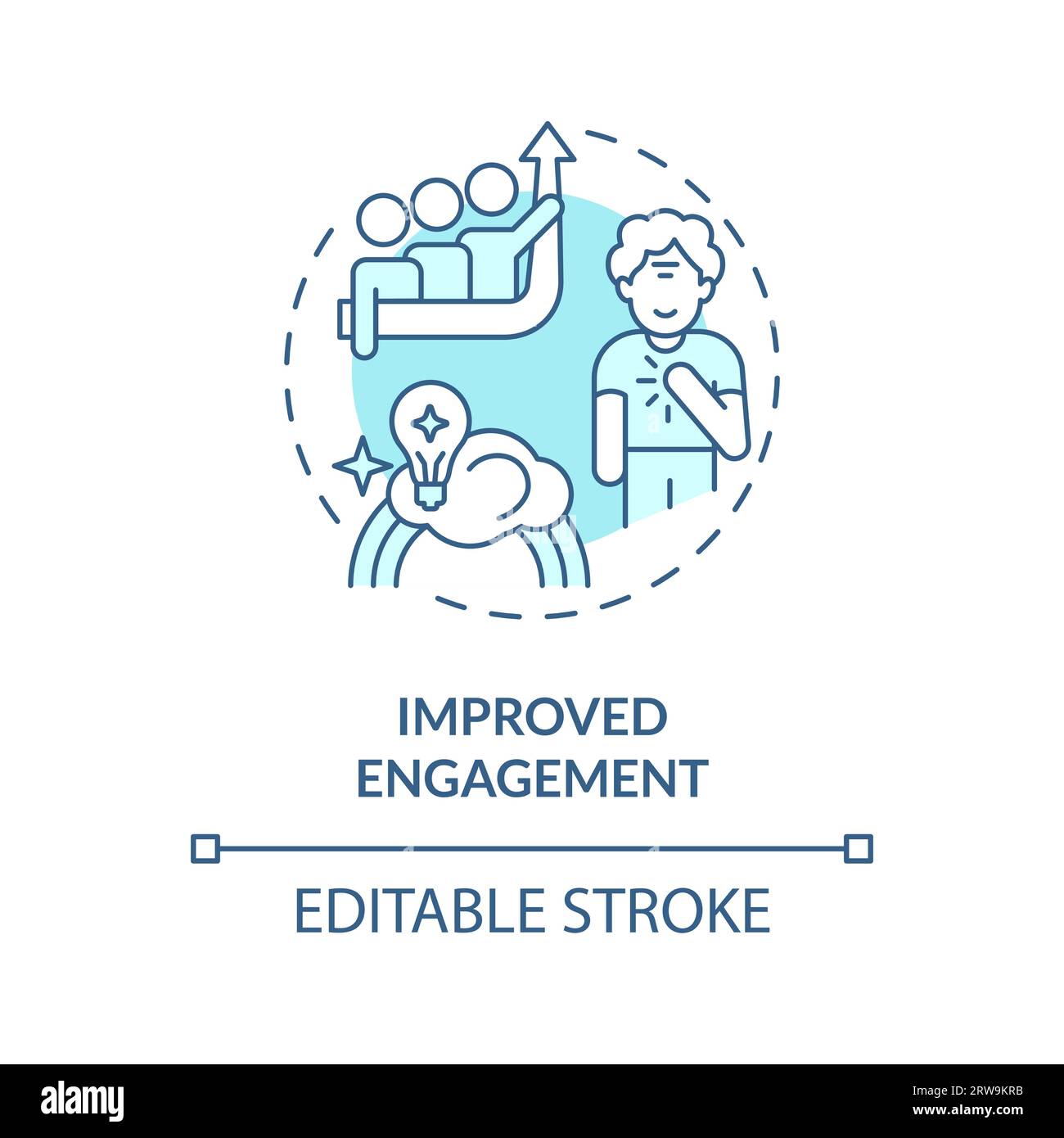 Blue sign employee engagement symbol hi-res stock photography and ...