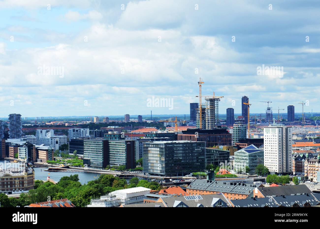 Changing urban skyline in Copenhagen, Denmark Stock Photo - Alamy