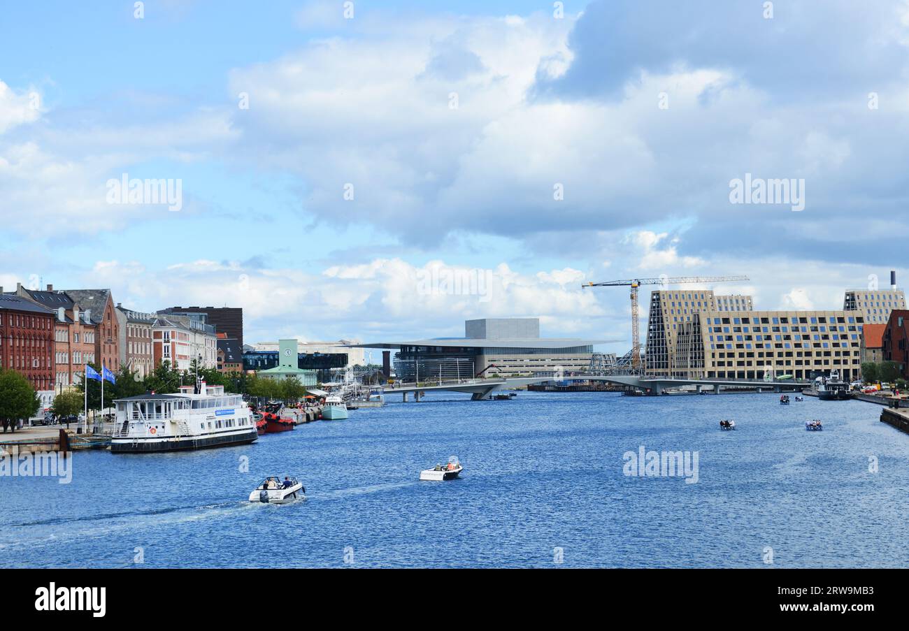 Modern residential development on Paper Island in Copenhagen, Denmark ...