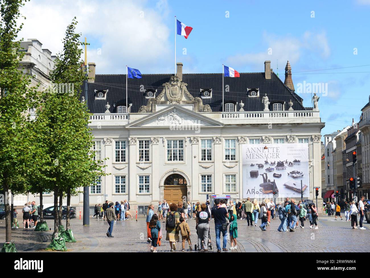 The French embassy building at Kongens Nytorv, Copenhagen, Denmark ...