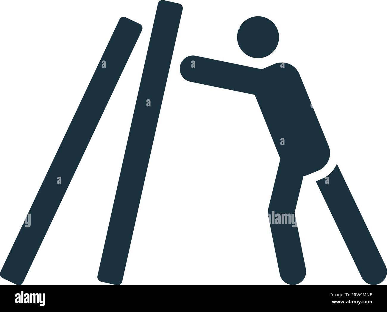 Resilience icon. Monochrome simple sign from mental health collection ...