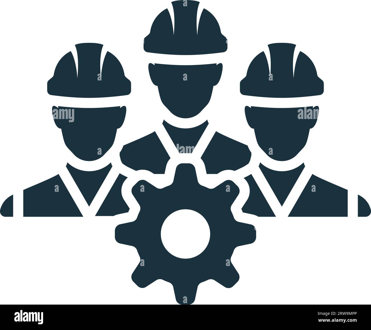 Workforce Icon Monochrome Simple Sign From Operation Management