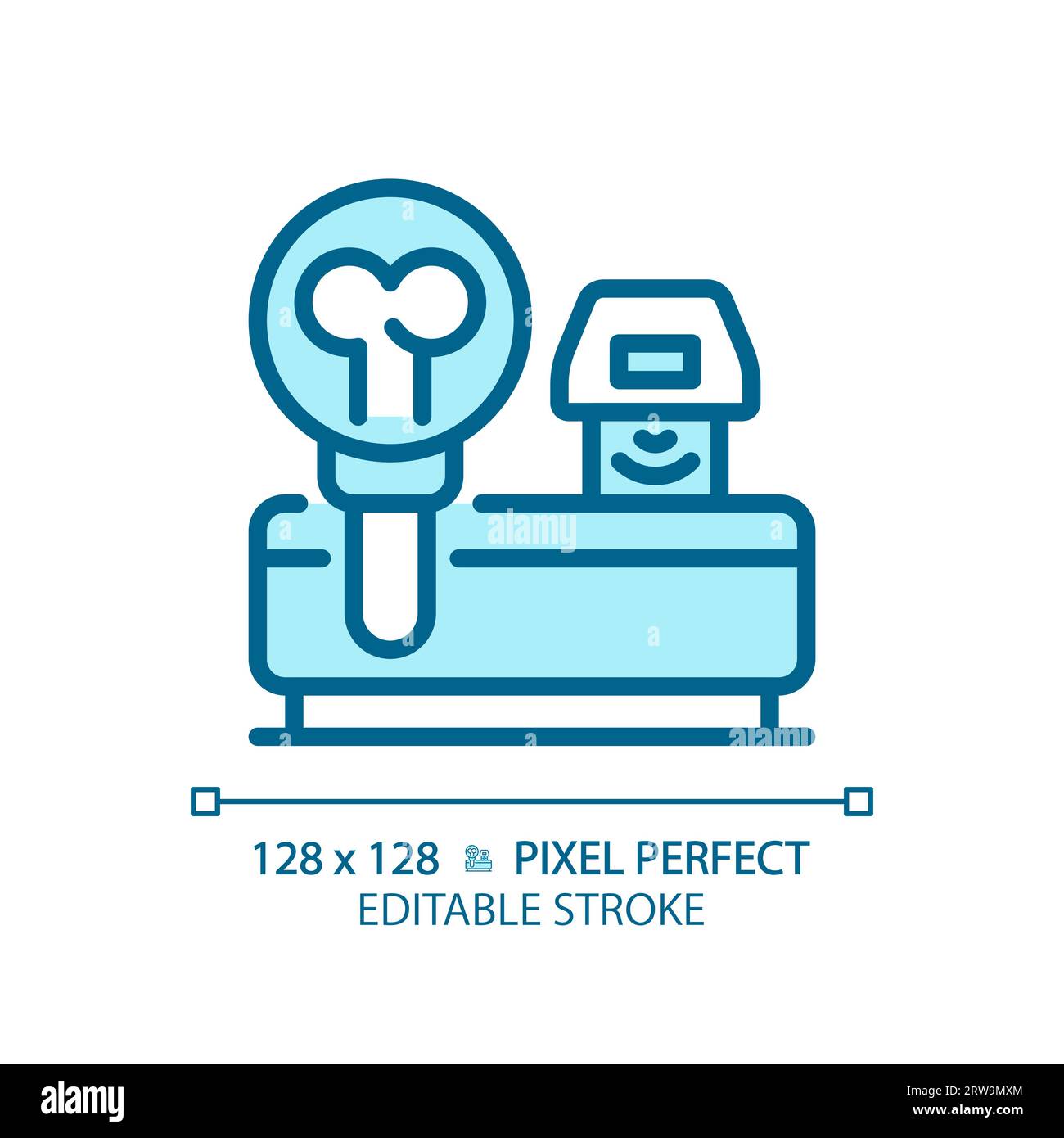 Bone densitometer pixel perfect light blue icon Stock Vector Image ... Bone densitometer pixel perfect light blue icon Stock Vector Image ...