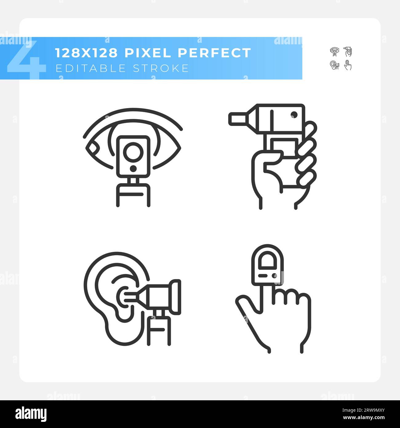 Health monitoring devices set Stock Vector Images - Alamy