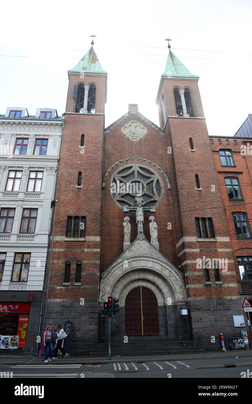 The Sacrament Church on Nørrebrogade, Copenhagen, Denmark Stock Photo ...