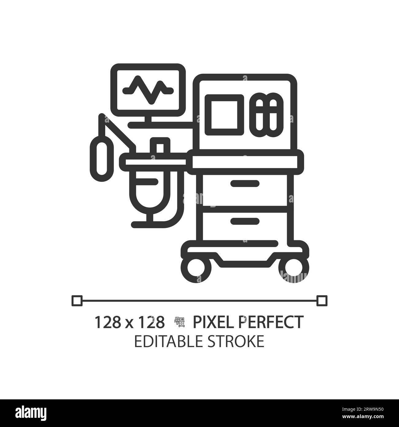 Anesthesia machine pixel perfect linear icon Stock Vector Image & Art ... Anesthesia machine pixel perfect linear icon Stock Vector Image & Art ...
