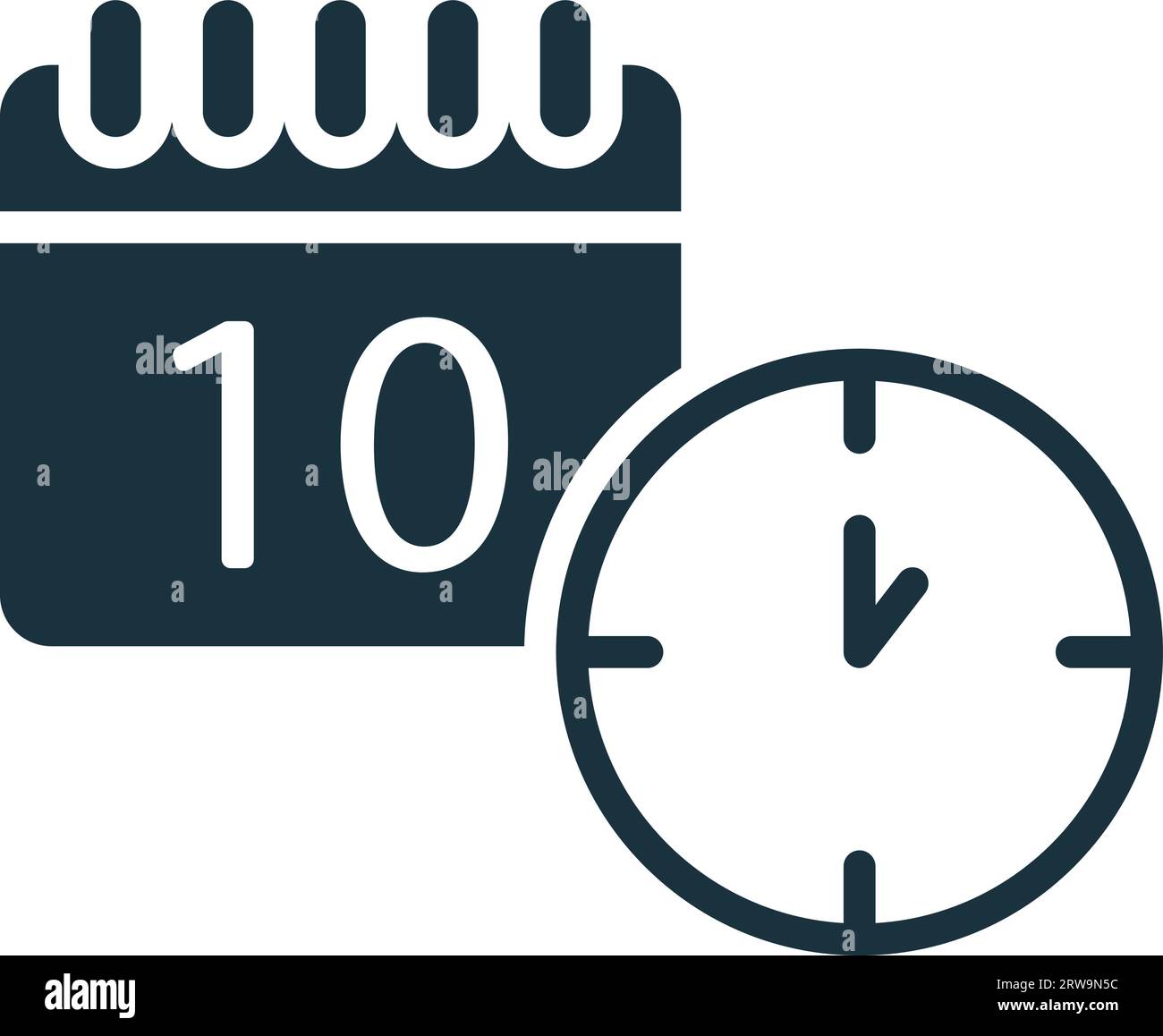 Scheduling Icon Monochrome Simple Sign From Operation Management Collection Scheduling Icon