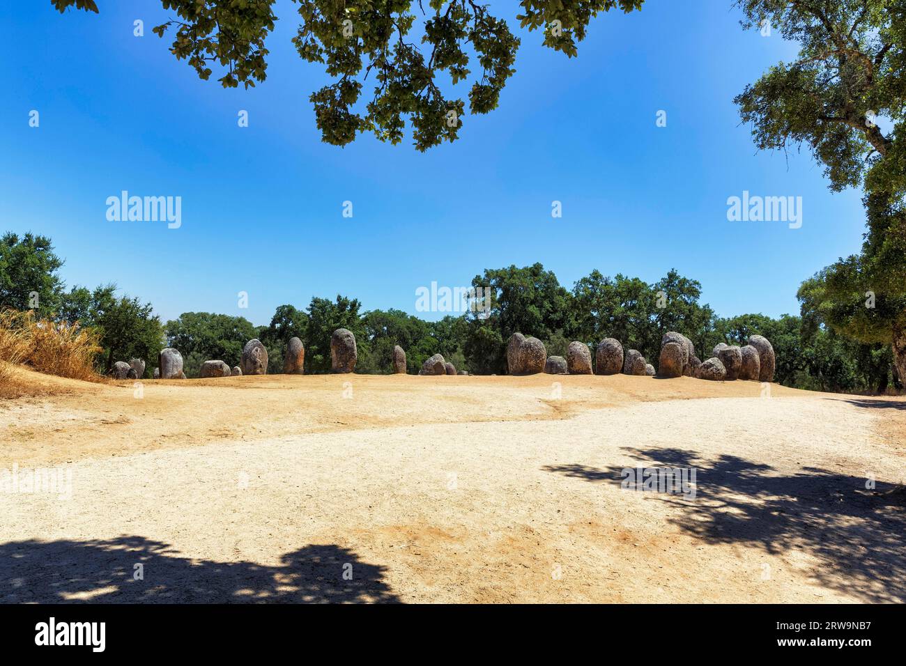 Almendres Cromlech, Stone Age stone circle, megalithic site, Nossa ...