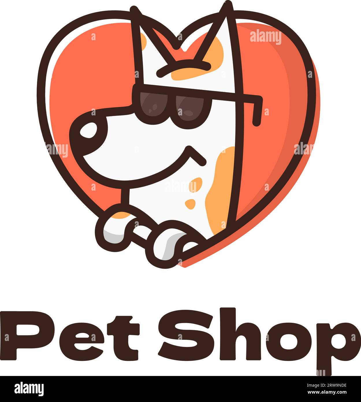 Colorful sunglasses in heart Stock Vector Images - Alamy