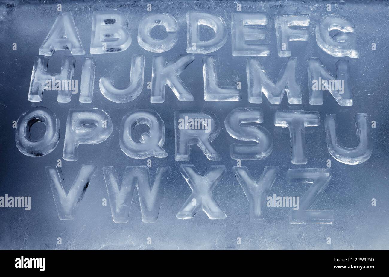 Frozen alphabet hi-res stock photography and images - Alamy