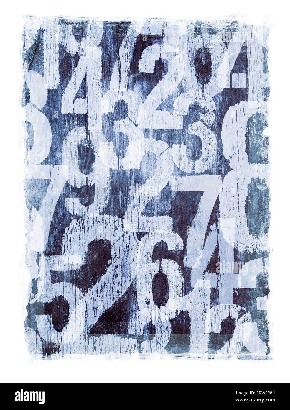 Dirty and stained number texture Stock Photo - Alamy