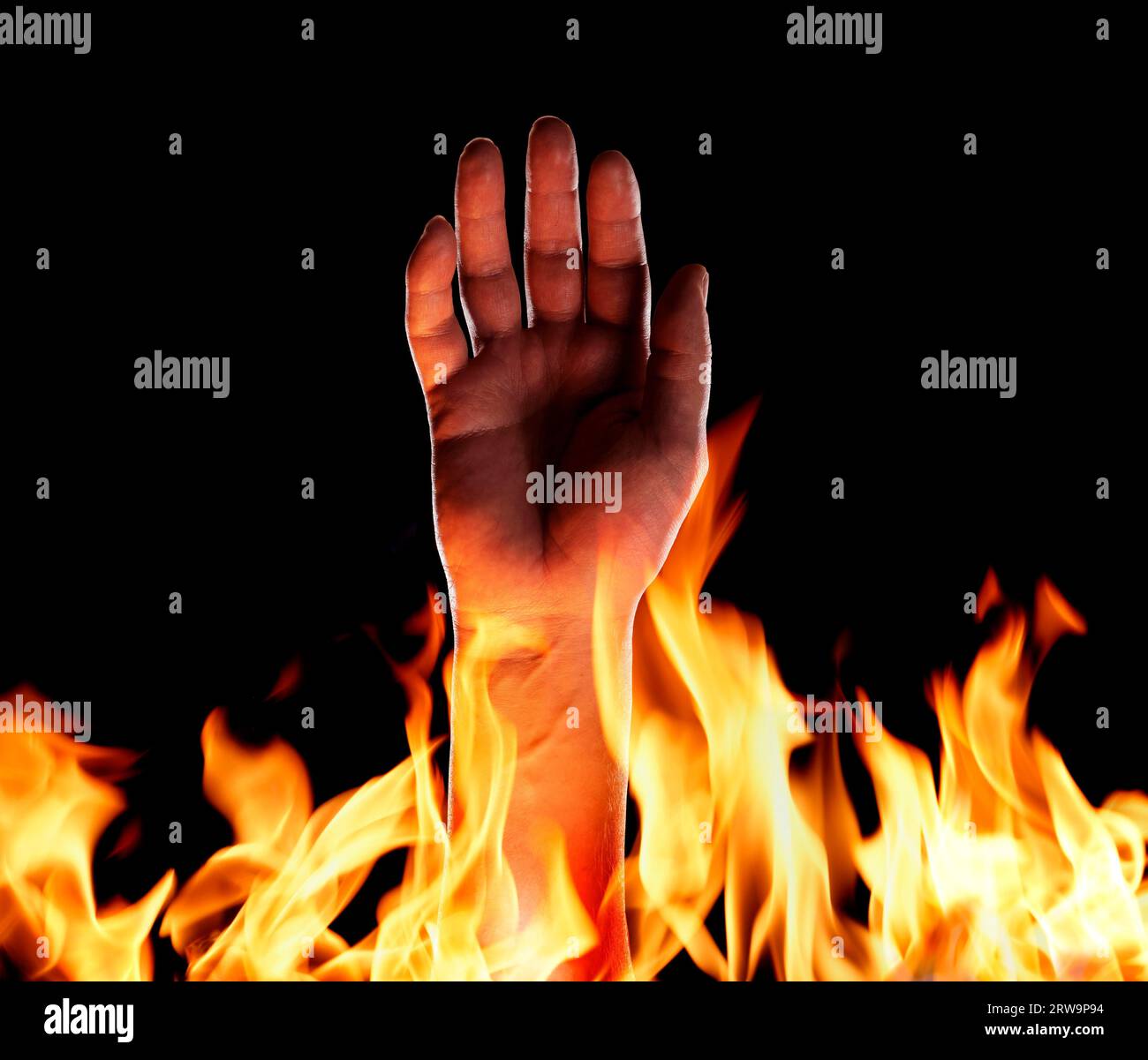 Blazing hand hi-res stock photography and images - Alamy