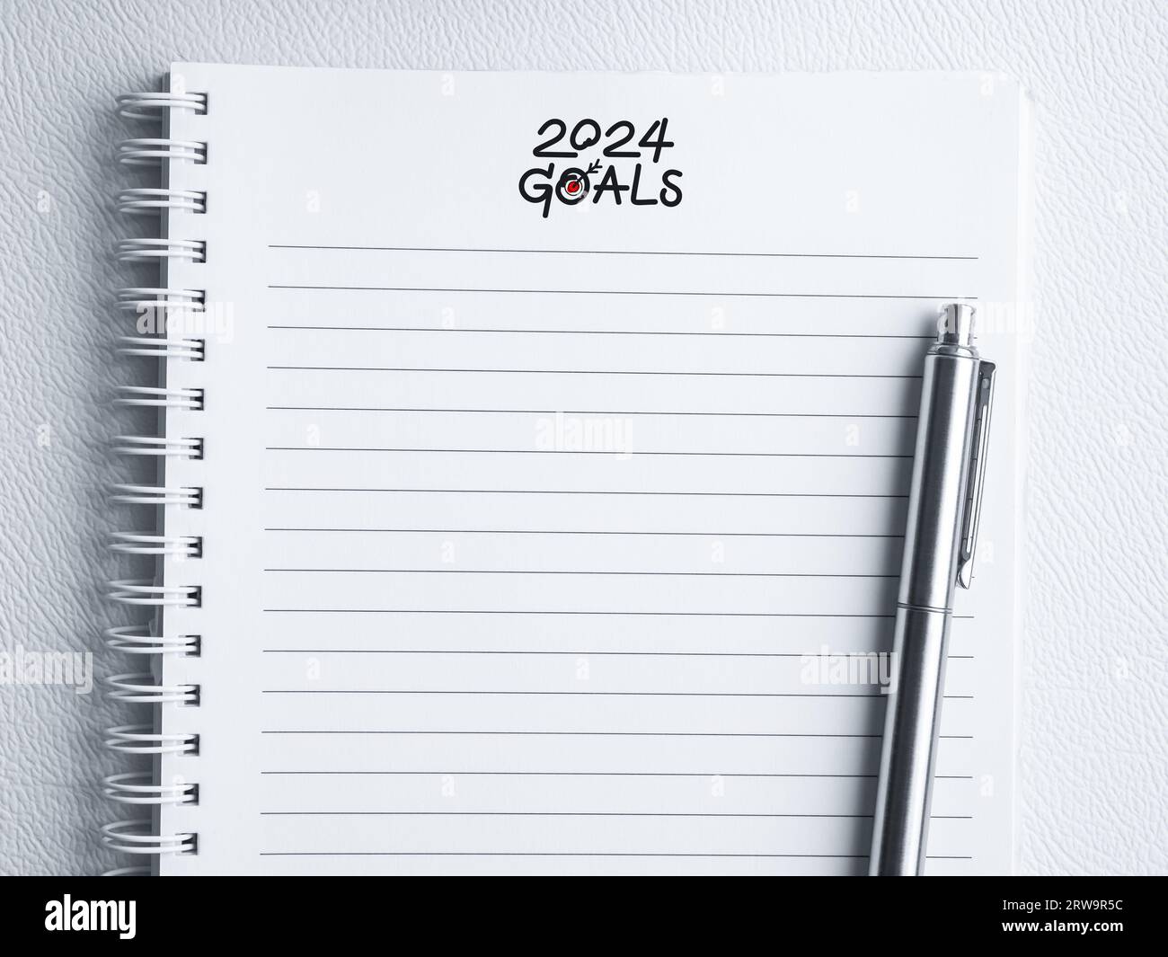 Goal, action and plan, resolution concept in new year 2024. Text, 2024 ...