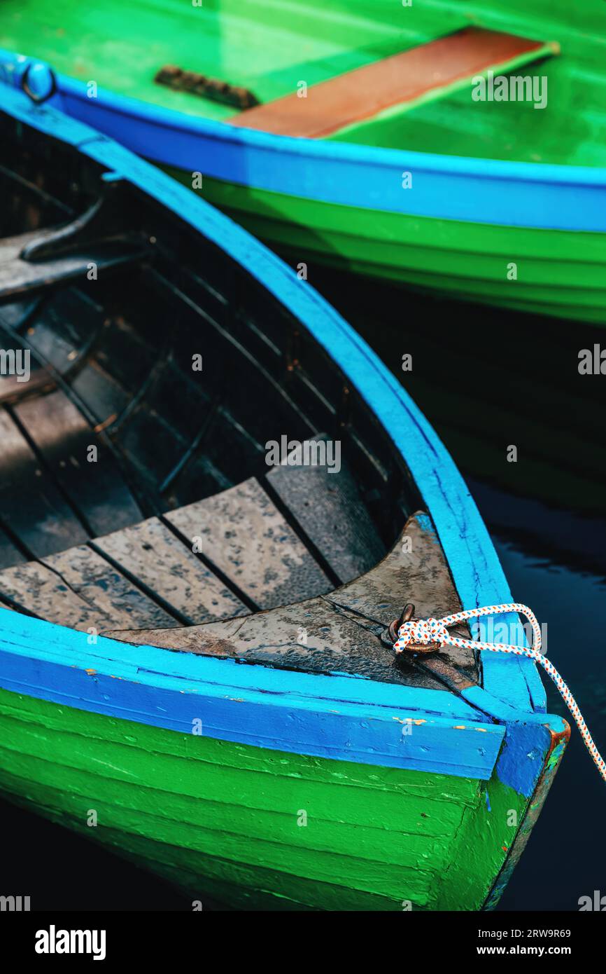 Green rowing boat hi-res stock photography and images - Alamy