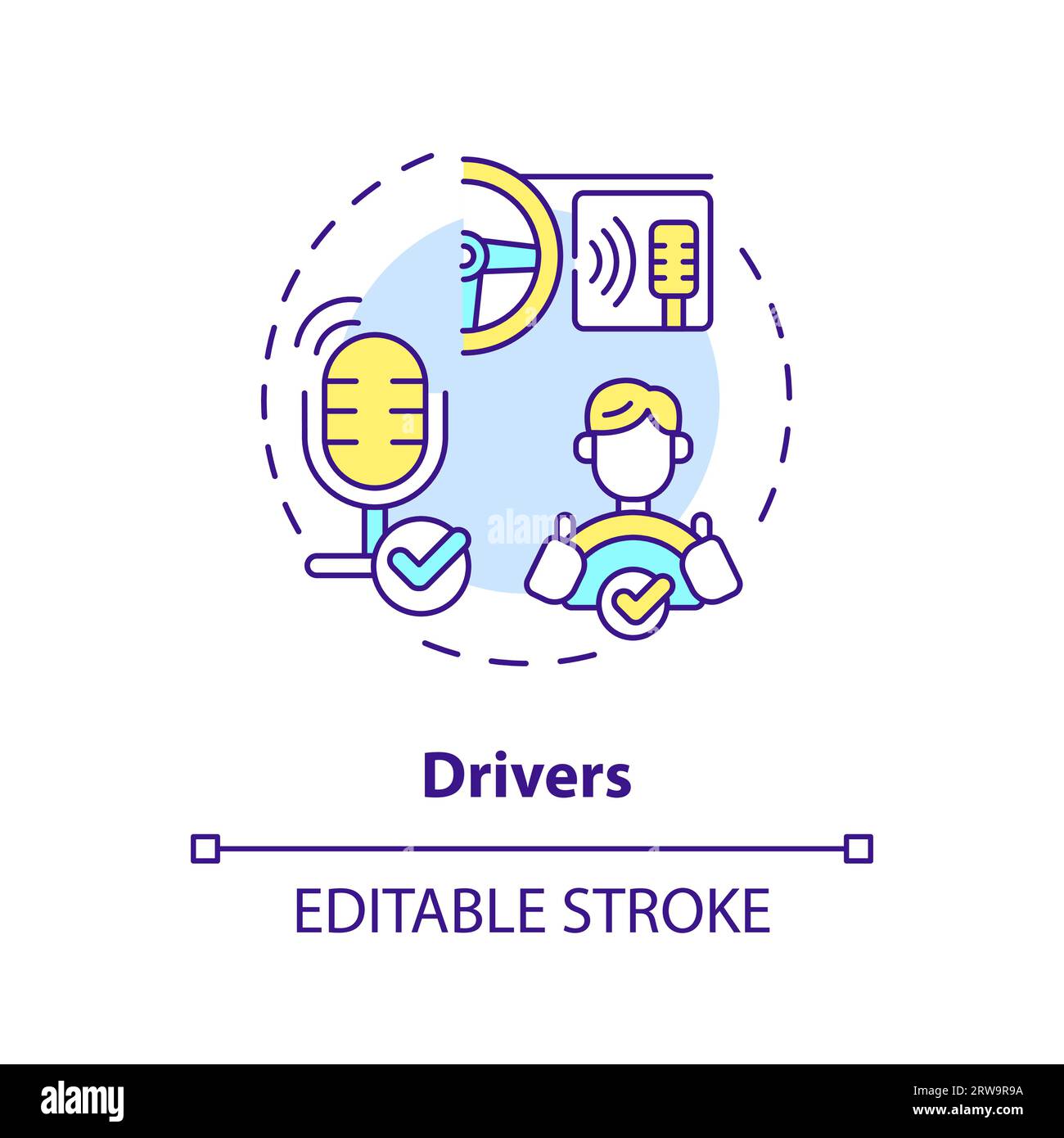 Drivers assistant Stock Vector Images - Alamy