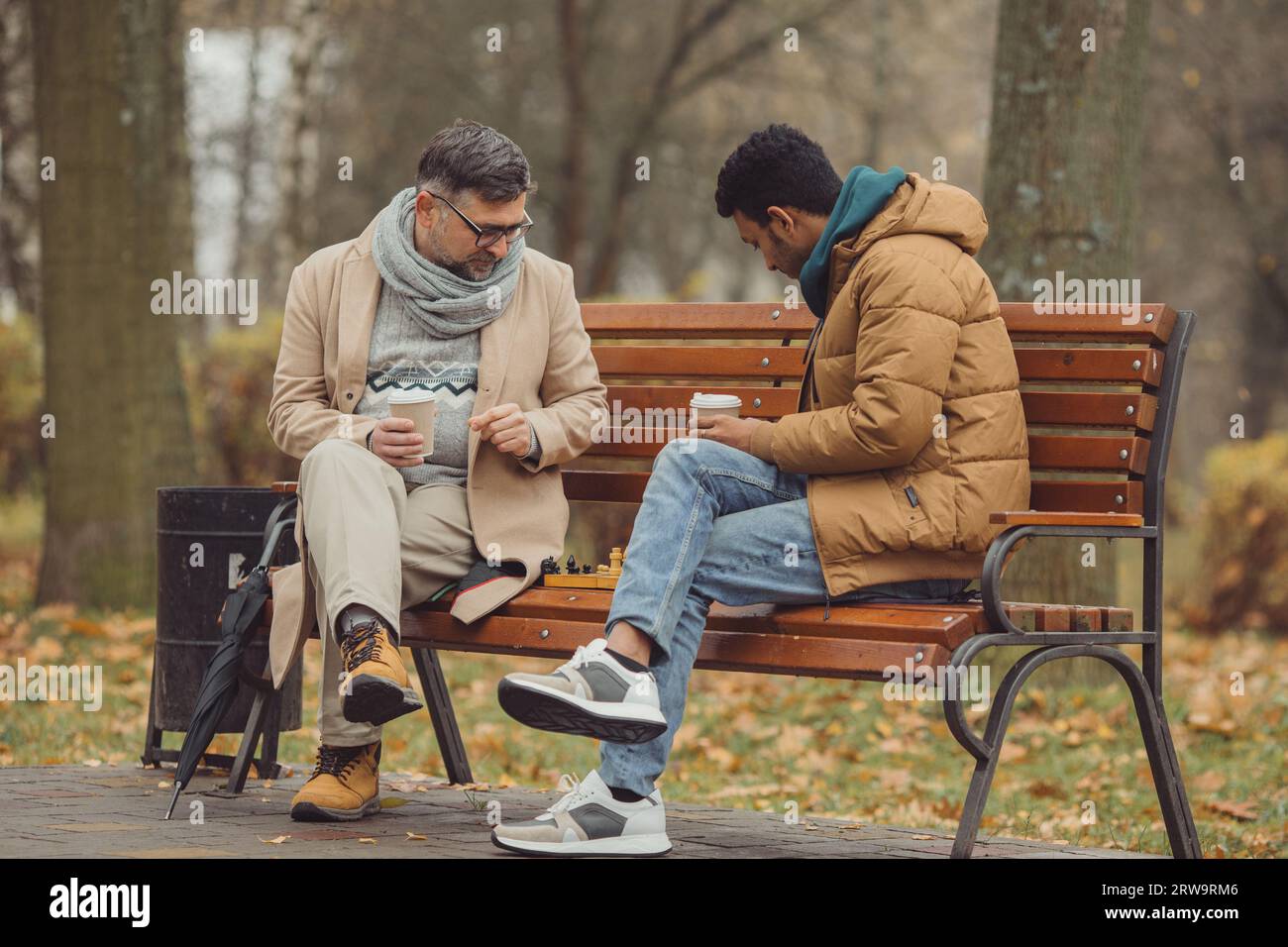 Autumn Park Bench Oldfriends