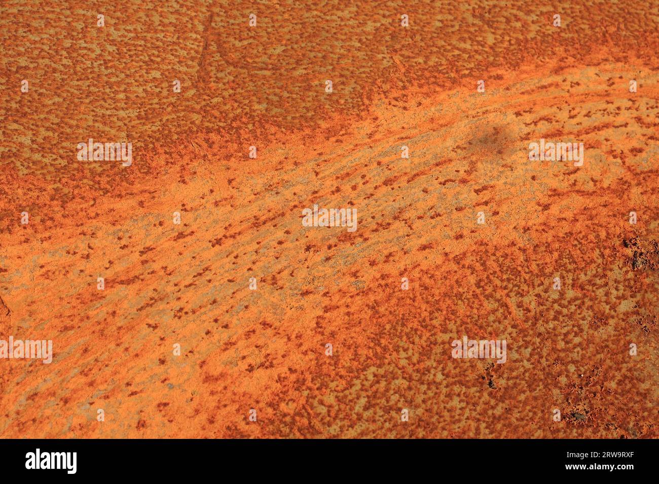 Rust traces of varying intensity, photographed in full format Stock ...