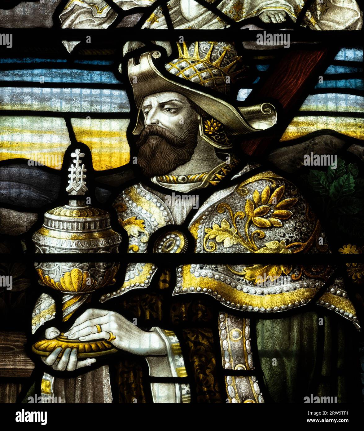 One of the Magi stained glass, Holy Trinity Church, Leamington Spa ...
