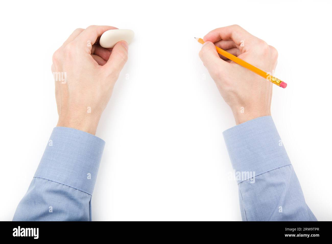Man holding pencil hi-res stock photography and images - Alamy