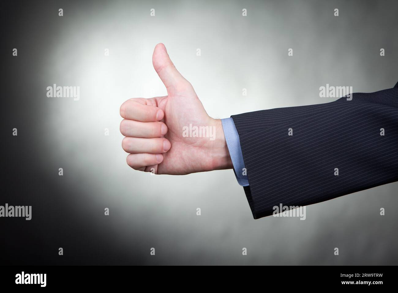 Thumbs up hand sign Stock Photo - Alamy