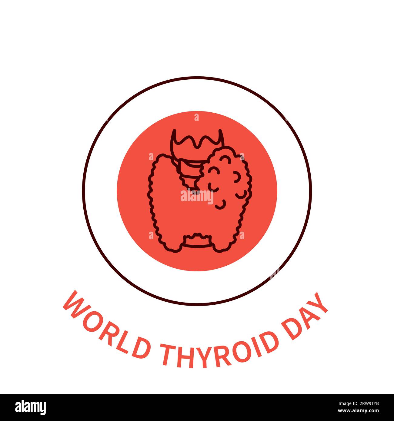 World Thyroid Day Awareness Poster Of Thyroid Gland Stock Vector Image And Art Alamy