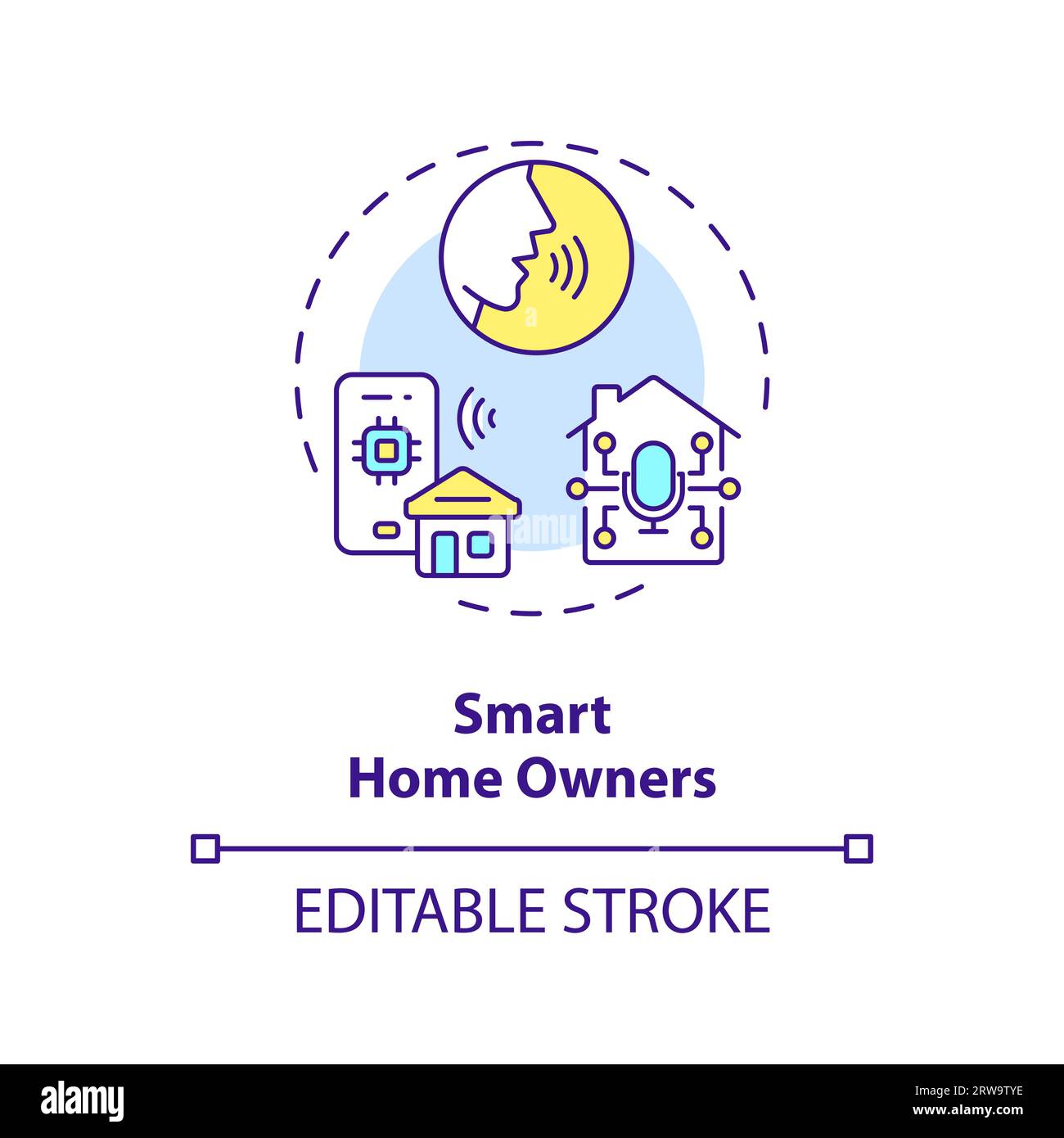 Smart assistant iot Stock Vector Images - Alamy