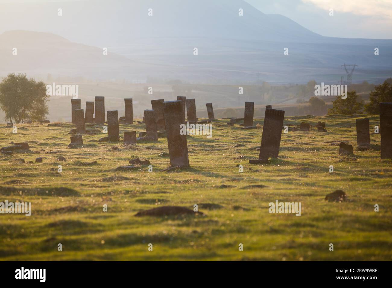 Ancient cemetery in Ahlat, Turkey Stock Photo - Alamy