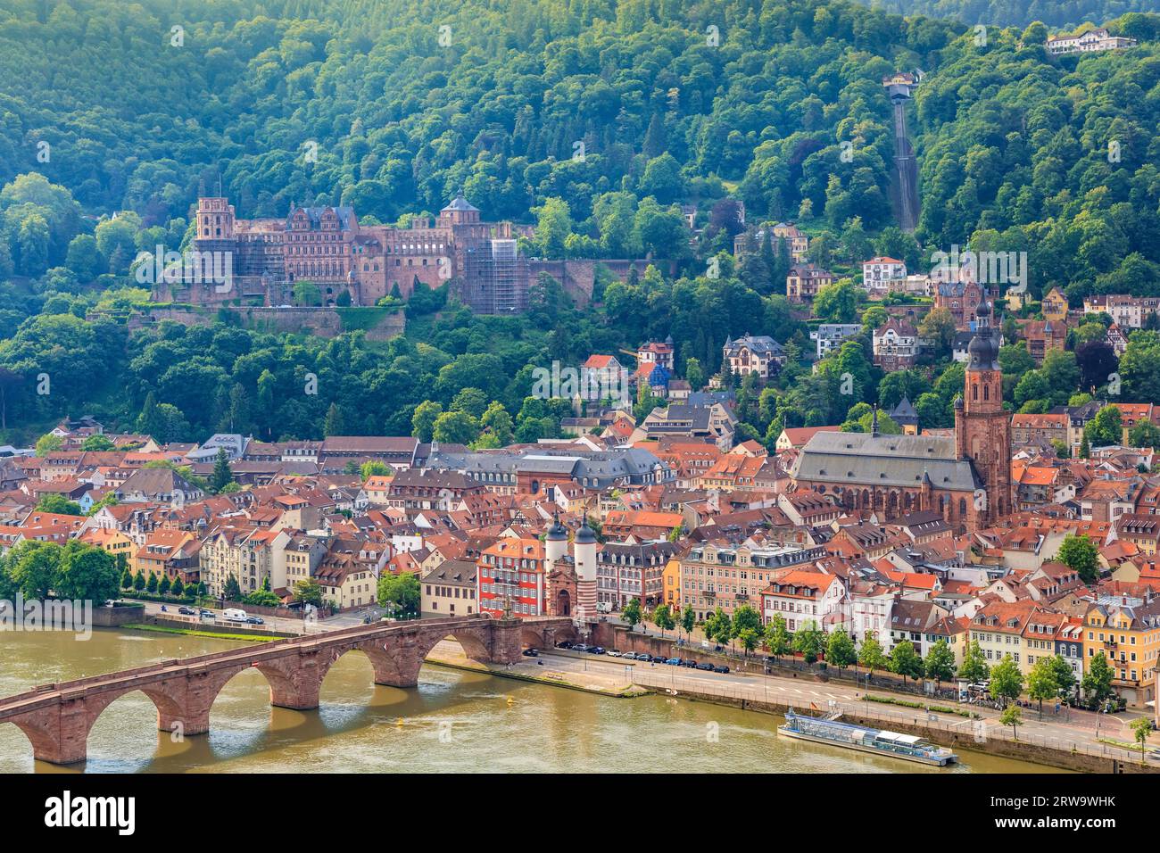 Heidelberg city skyline, Germany Stock Photo - Alamy