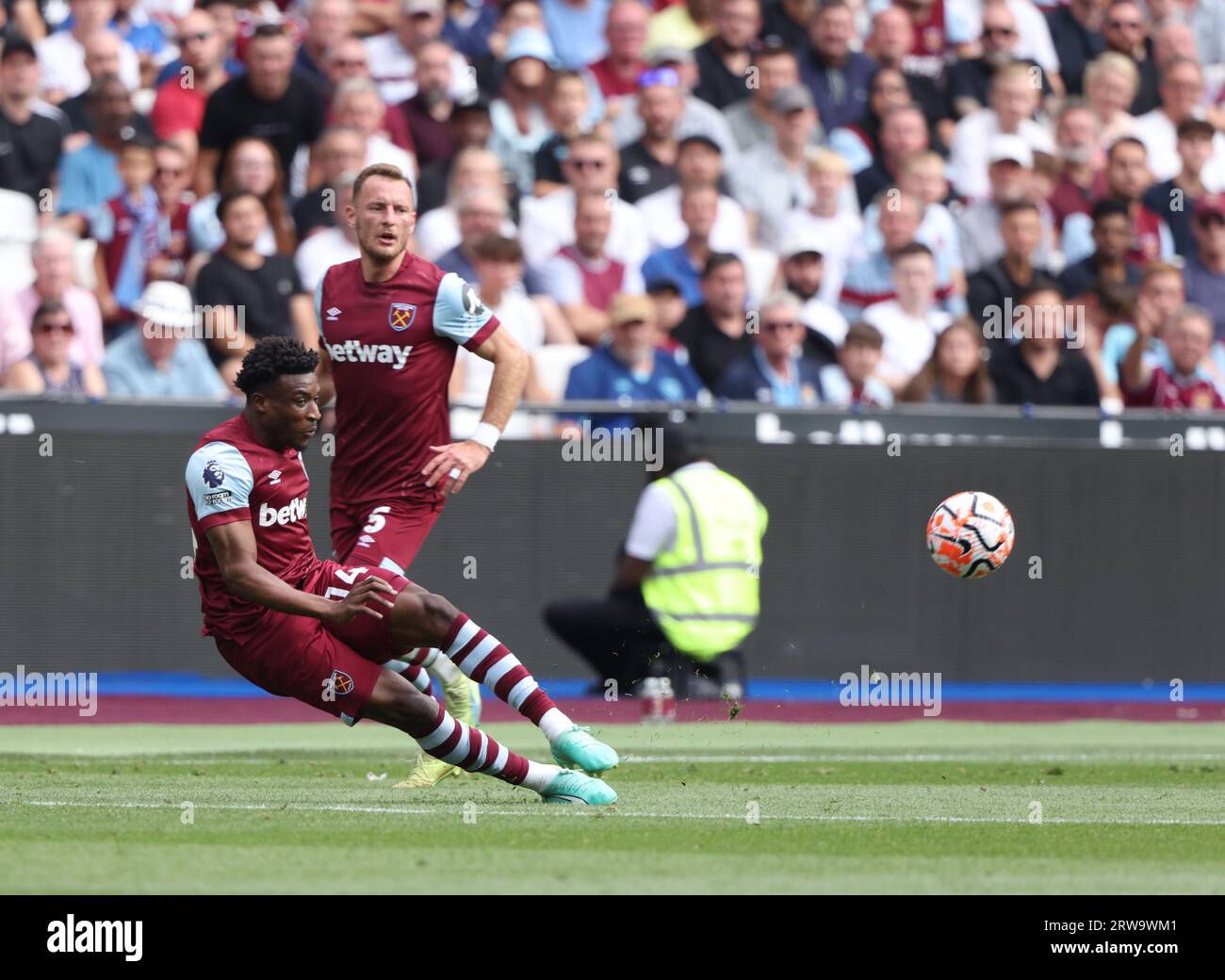 London, UK. 16th Sep, 2023. Mohammed Kudus (WHU) at the West Ham United ...