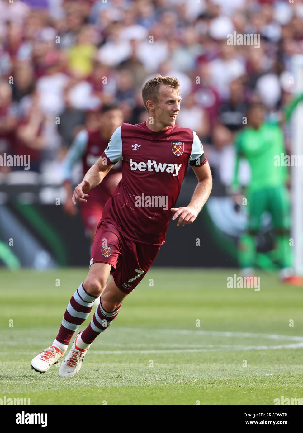 London, UK. 16th Sep, 2023. James Ward-Prowse (WHU) at the West Ham ...