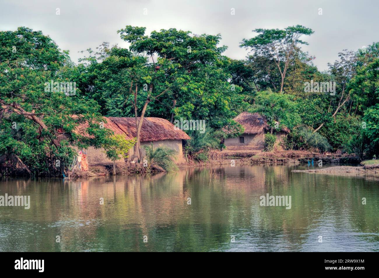 Scenic view of traditional village in Bangladesh Stock Photo - Alamy