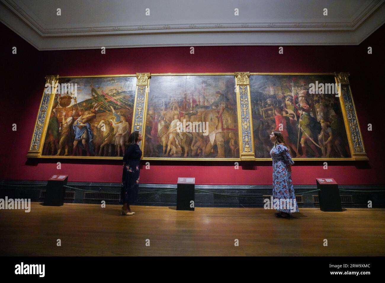 London UK. 18 September 2023 . Preview at The National Galleryof six ...