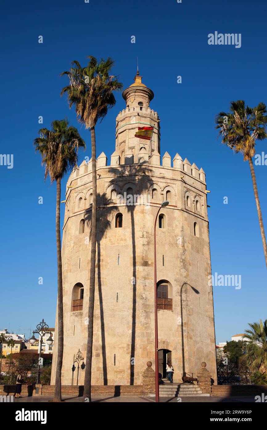 Torre del Oro (Gold Tower), medieval landmark from early 13th century ...