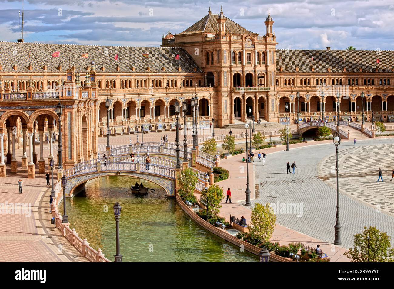 Plaza de Espana (Spain's Square) in Seville, Spain, Renaissance Revival ... Plaza de Espana (Spain's Square) in Seville, Spain, Renaissance Revival ...