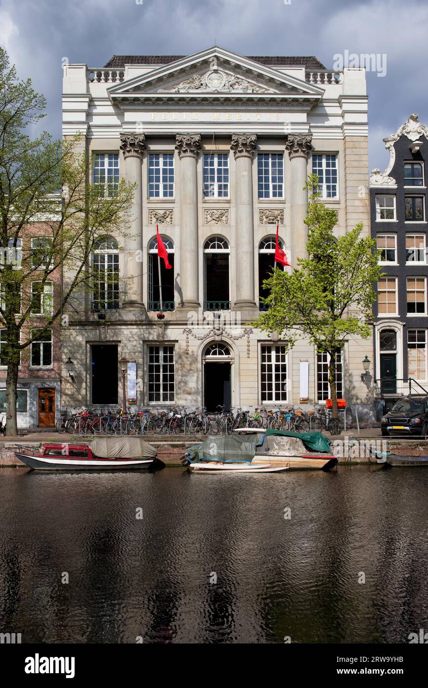 18th century Neoclassical Felix Meritis building by the Kaizersgracht ...