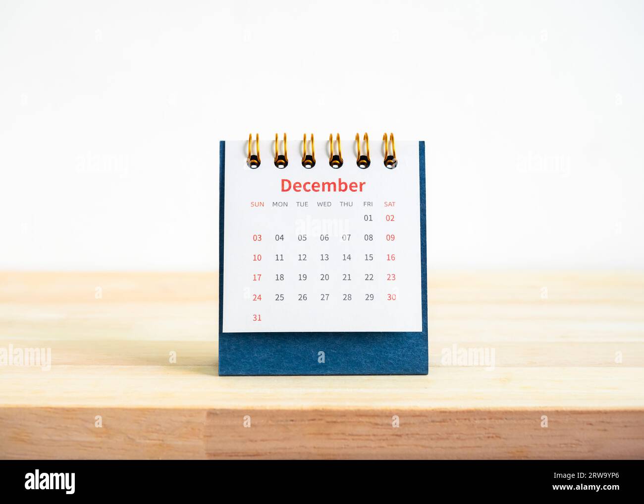 December page on 2023 desk calendar for the organizer and schedule plan ...