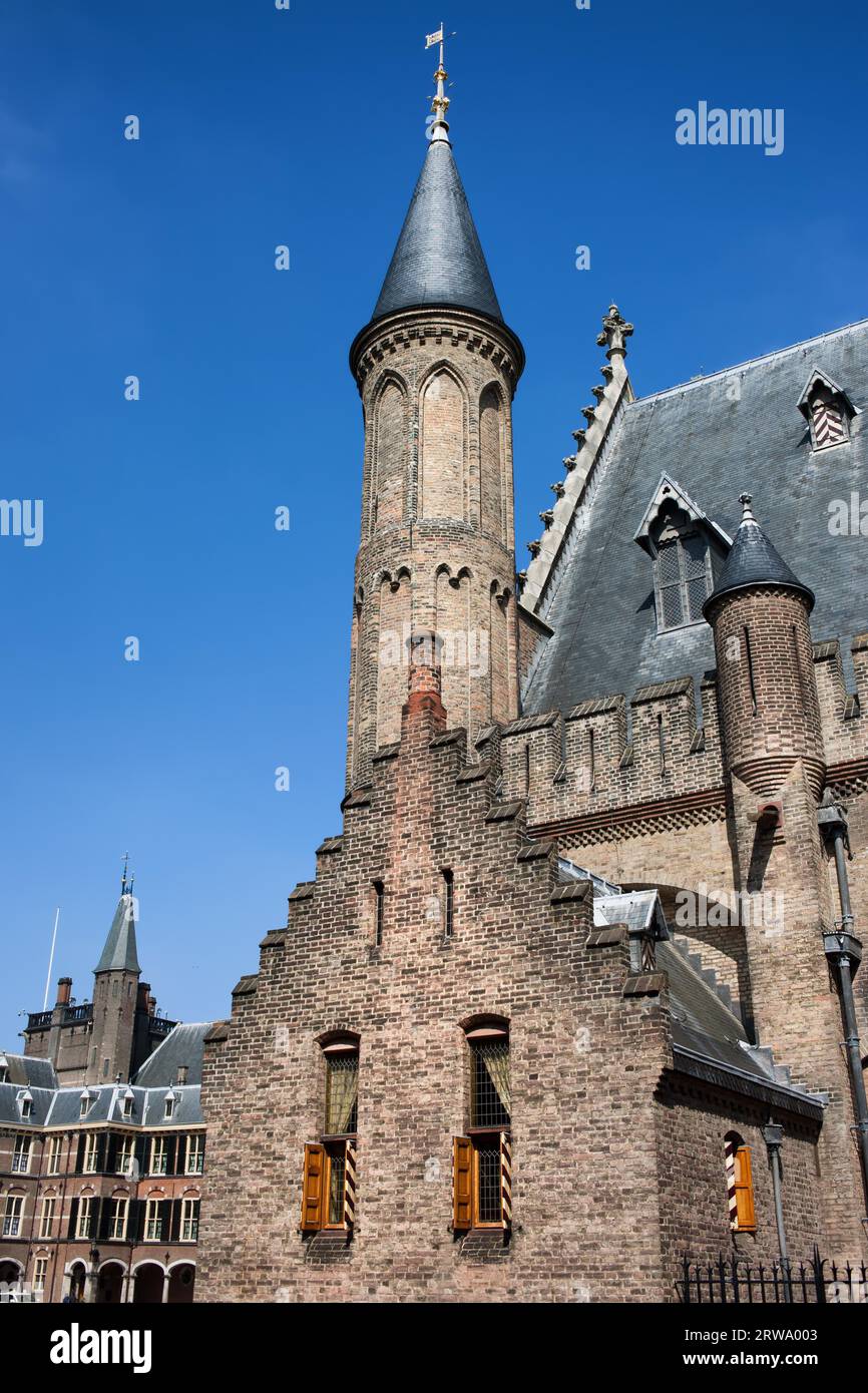 Gothic architecture of the 13th century Hall of Knights (Ridderzaal ...
