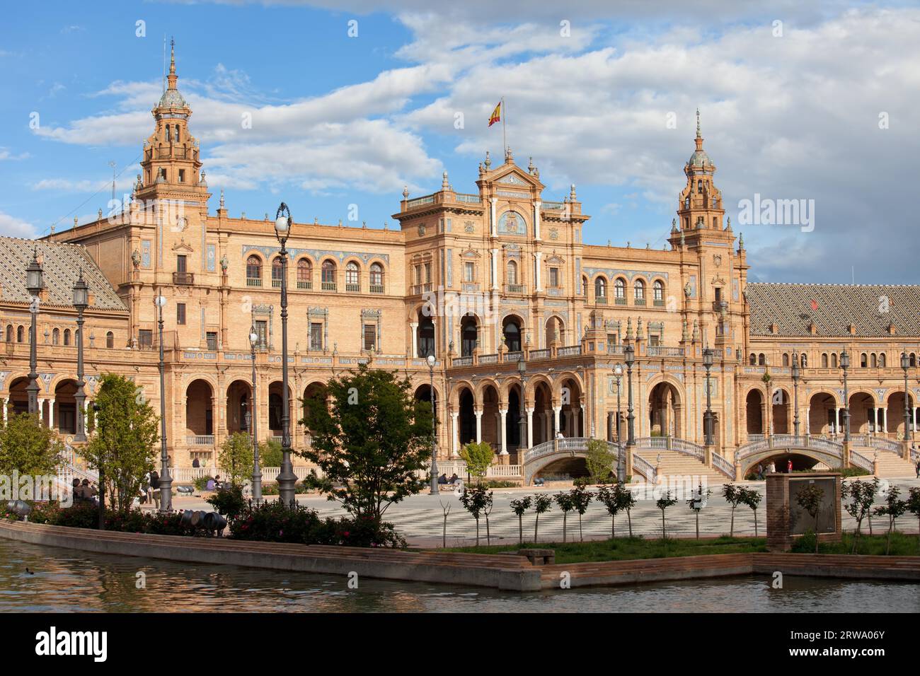 Pavilion on Plaza de Espana (Spain's Square) in Seville, Spain ... Pavilion on Plaza de Espana (Spain's Square) in Seville, Spain ...