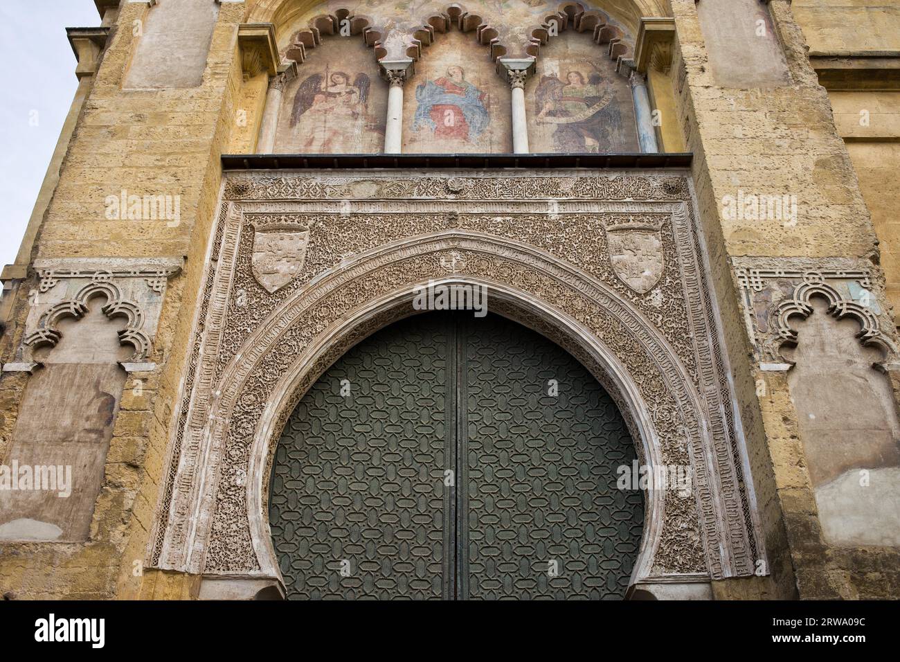 Mezquita Cathedral architectural details in Cordoba, Spain. Moorish ...
