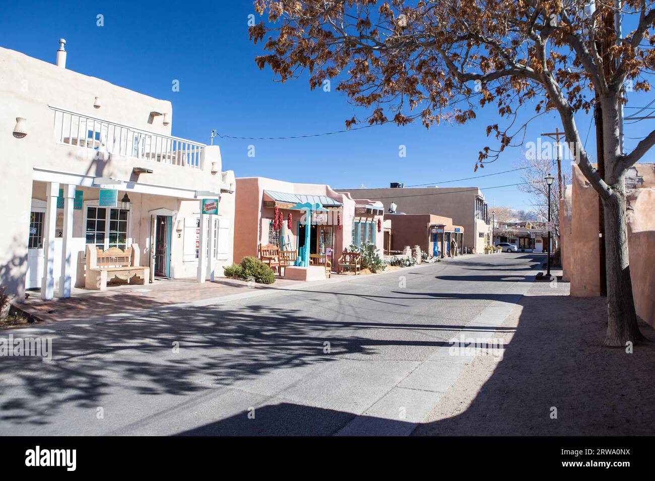Alburqueque, USA, January 31 2013: Old Town Plaza and surrounding ...