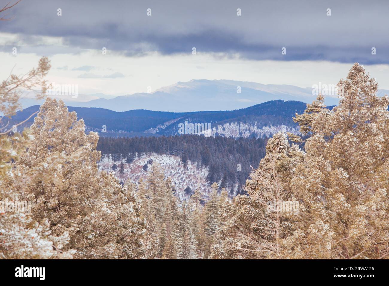 View towards Alamogordo and White Sands National Park from Cloudcroft ...