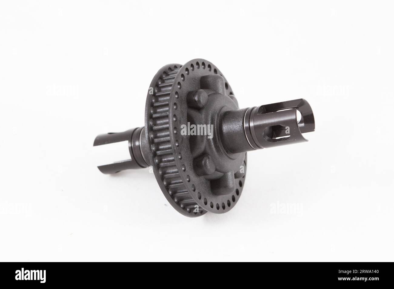 RC car chassis and parts being built to form a radio controlled race ...