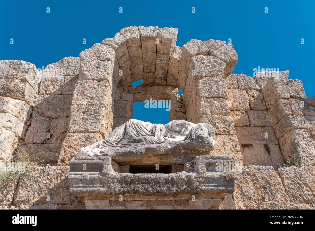 Ancient city of Perge in Antalya, Turkey. Historical ruins in the ...