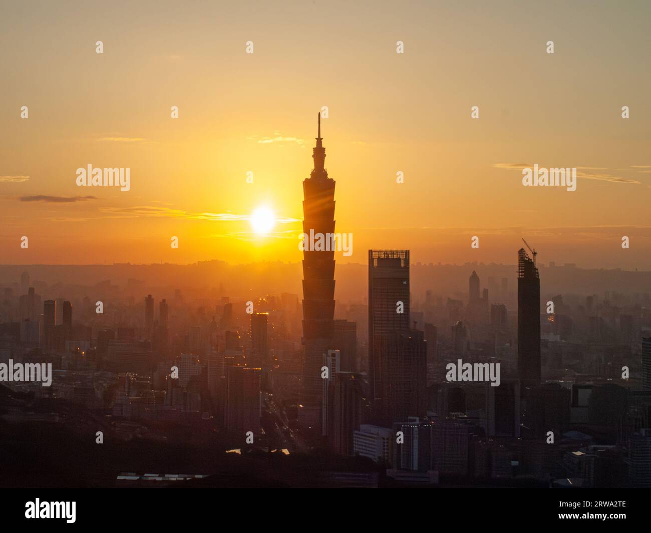 The air quality is poor and the urban landscape is gray. City ...