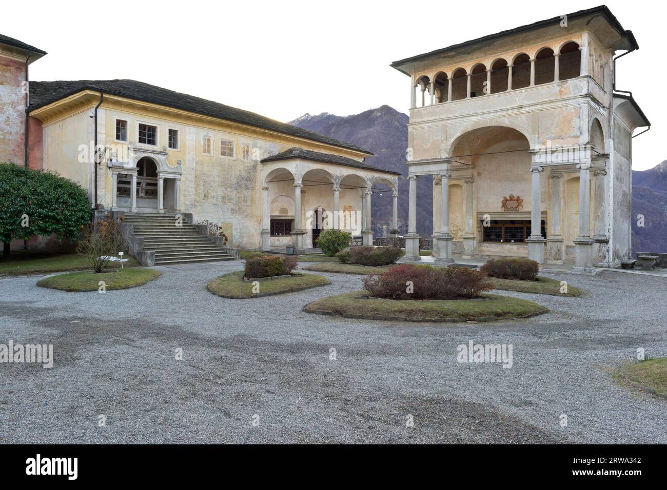 The chapel on the right, represents the scene in which Christ is led in ...