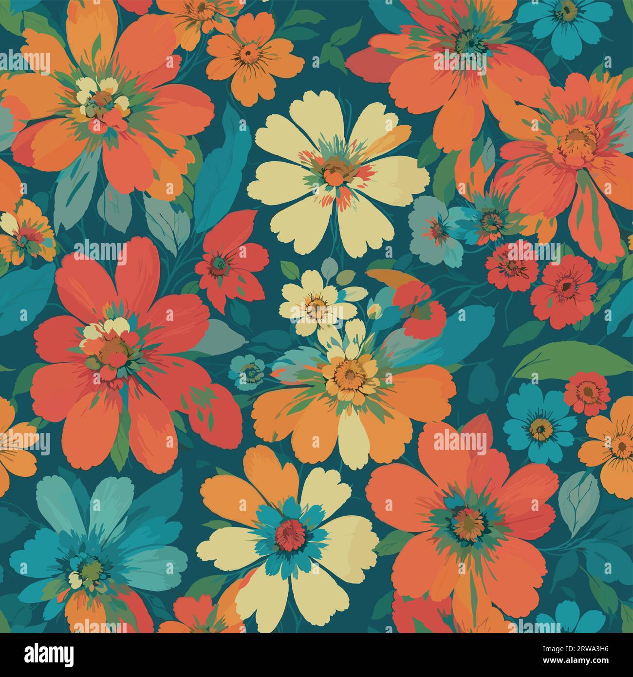 Flower line pattern design hi-res stock photography and images - Alamy