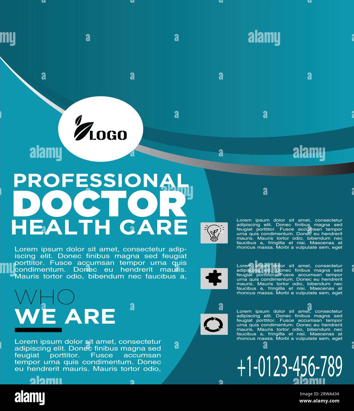 Editable Professional Doctor Health Care Business promotion Flyer Stock ...