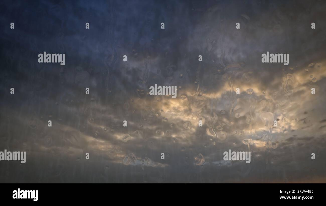 heavy rain on sky with clouds - nice weather backdrop - photo of nature ...