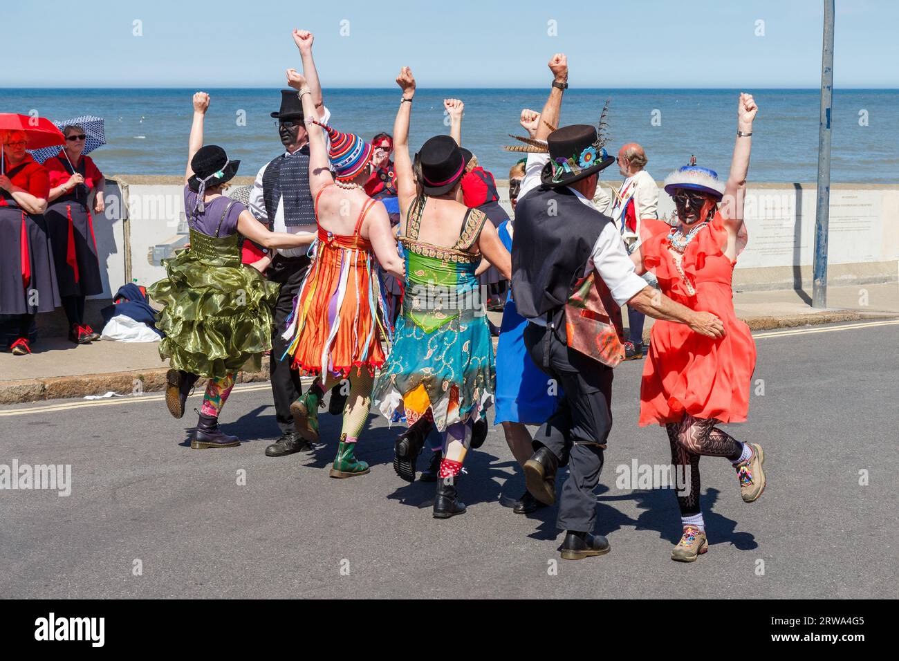 Molly Dancers at the Potty Festival in Sheringham Stock Photo - Alamy